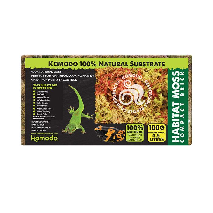 Komodo Habitat Moss Compact Brick | Bugnut Limited